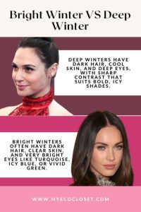 Bright Winter vs Dark (Deep) Winter: How to Tell Them Apart - My Eco Closet