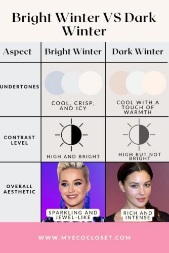 Bright Winter vs Dark (Deep) Winter: How to Tell Them Apart | My Eco Closet
